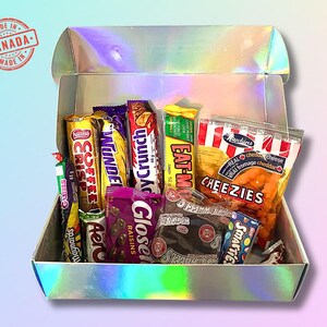 Canadian Candy & Chip Sampler Gift Box | Classic Canadian Snacks Gift ...