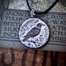 Handmade in N. Yorks. Ceramic Raven/crow/jackdaw Pendant With ...