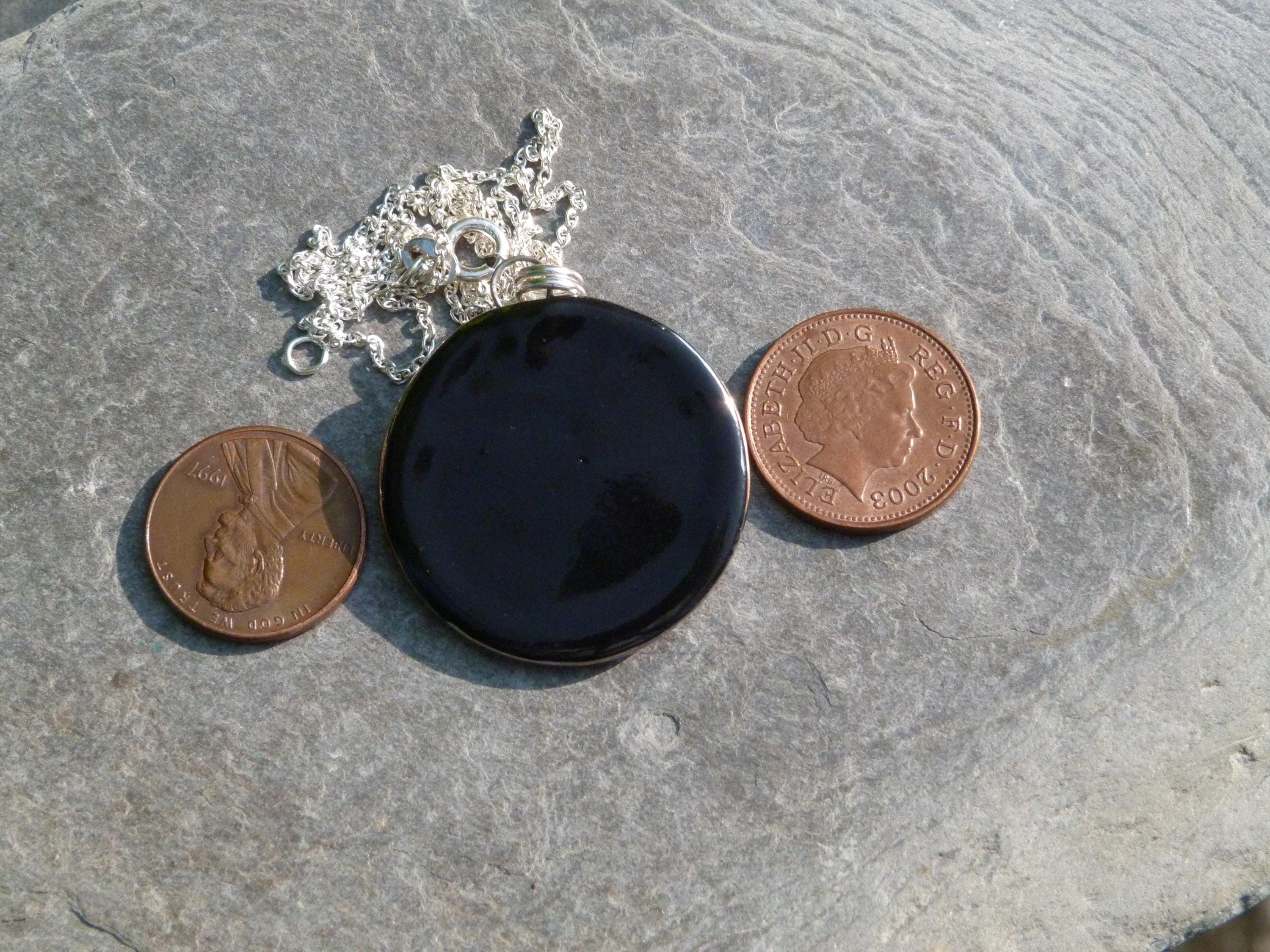 Handmade in N. Yorks. Ceramic Raven/crow/jackdaw Pendant With ...