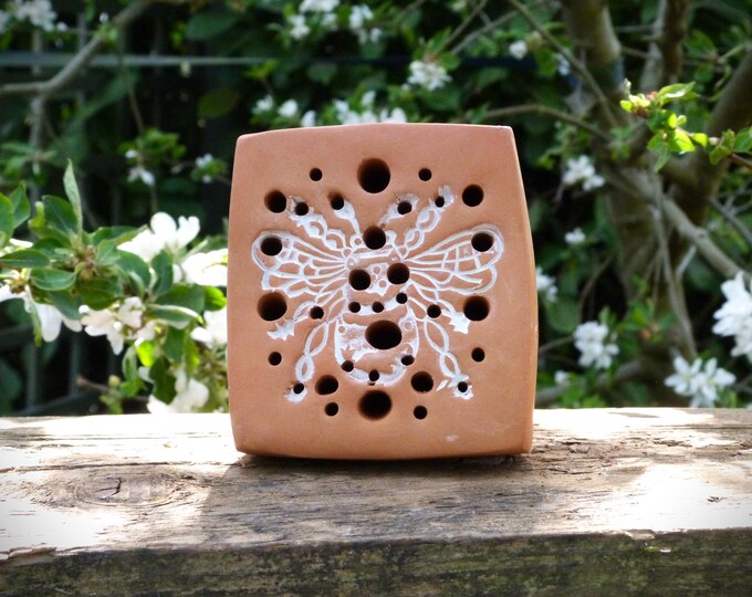 Handmade Ceramic Bee Hotel, Bee House, Solitary Bee Hotel, Insect Hotel ...
