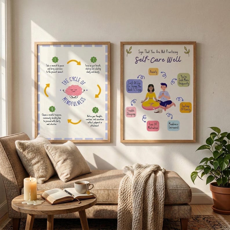 Mental Health Printable Bundle | Therapy Office & Counselor Decor ...