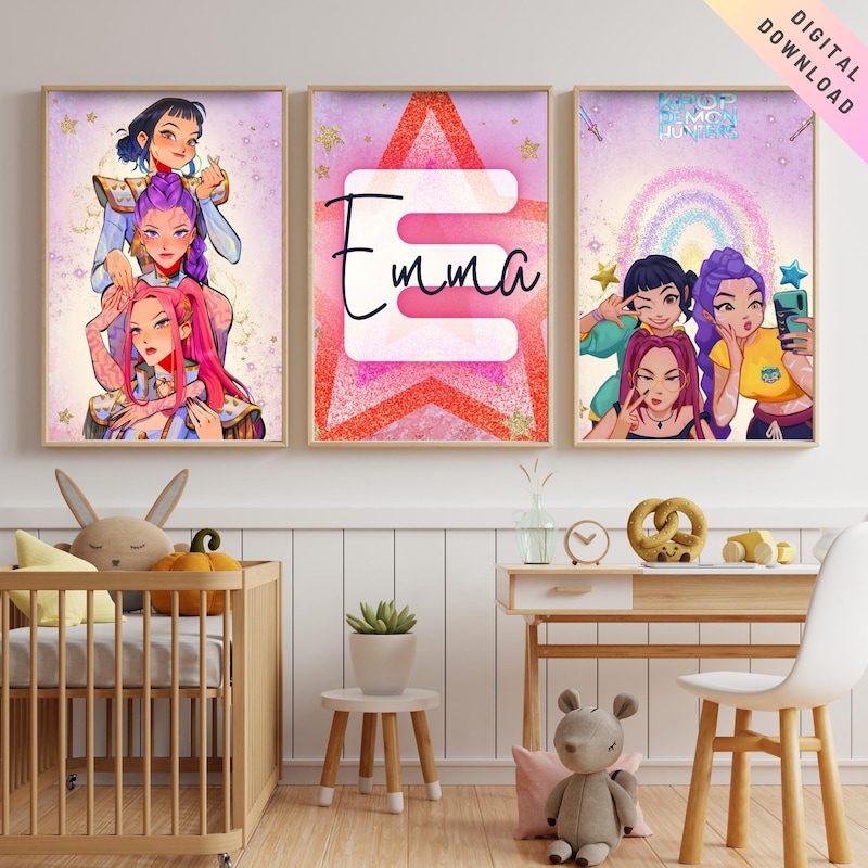 Poster kpop demon hunter - Etsy France