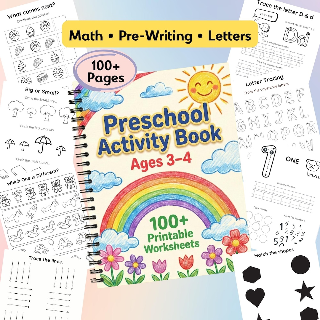 Preschool Curriculum Bundle Age 3-4 - Homeschool Pre-k Activities ...
