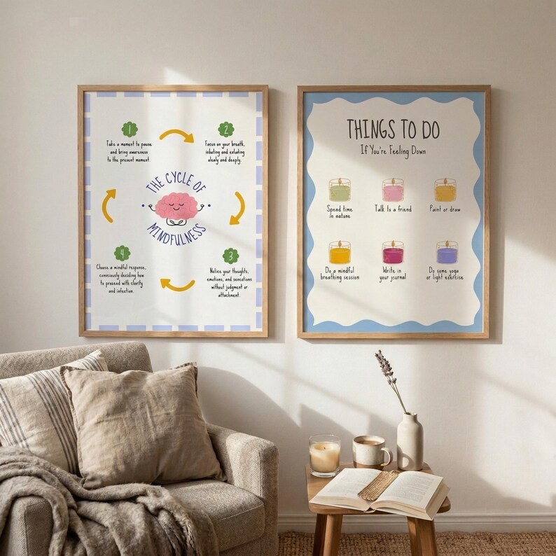 Mental Health Printable Bundle | Therapy Office & Counselor Decor ...