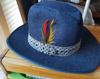 Denim cowboy hat | Etsy