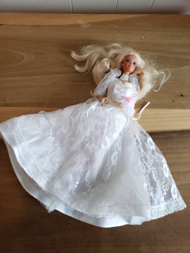 SALE Vintage Mattel Barbie Doll Bride White Gown Blonde | Etsy