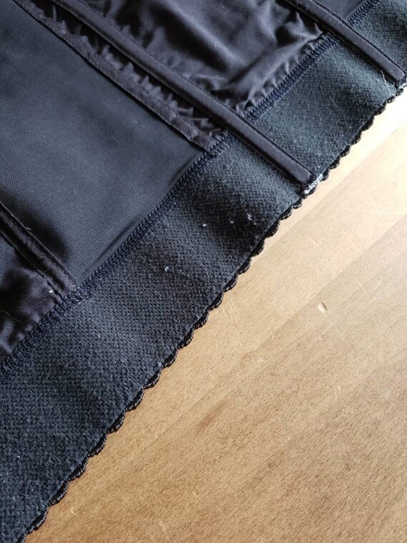 Vintage Exquesite Form Black Long Line Bra Brassiere … - Gem