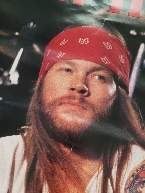 Vintage Guns N Roses Axl Rose Poster Use Your Illusion 1992 Etsy Denmark