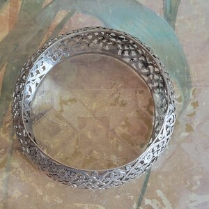 Vintage Sterling Silver Bangle Bracelet Cut Out as Is - Etsy