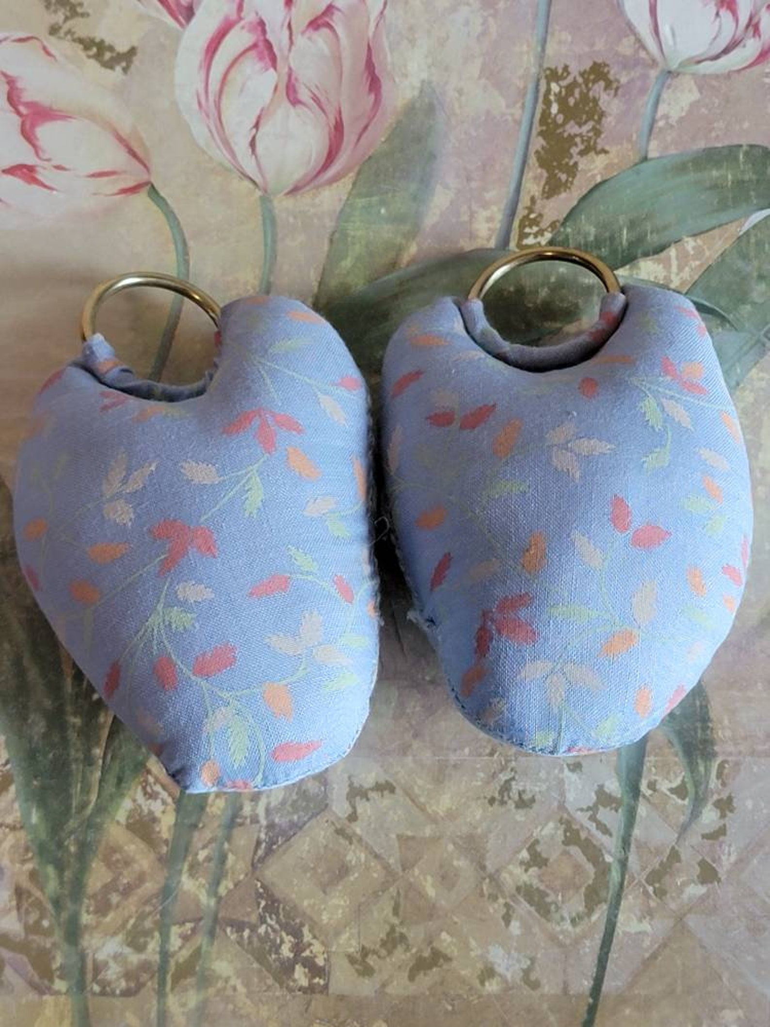 Vintage Blue with a Leaf Pattern Toe Stuffers Shoe Forms Metal | Etsy