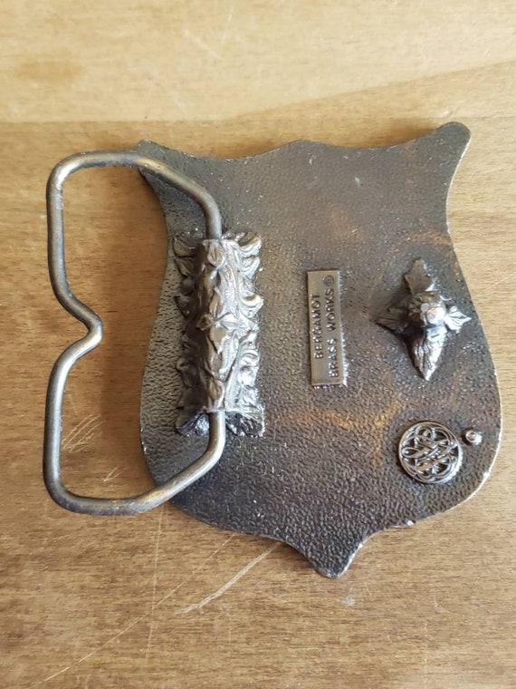 Vintage Bergamot Brass Works Belt Buckle Olympics 198… - Gem