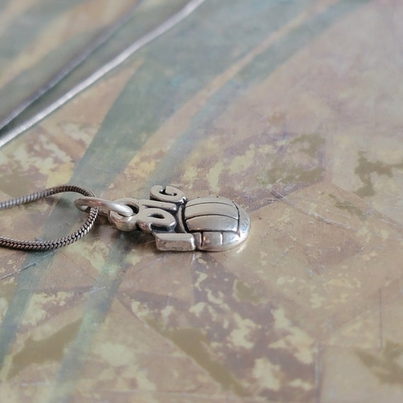 Vintage Signed SJC Sterling Silver I Dig Volleyball P… - Gem