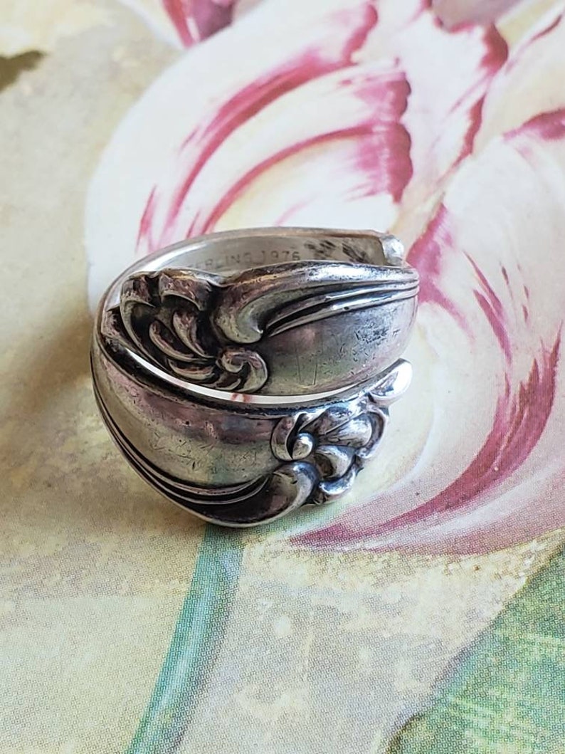 Vintage Towle Sterling Silver Spoon Handle Ring Size 6 - Etsy