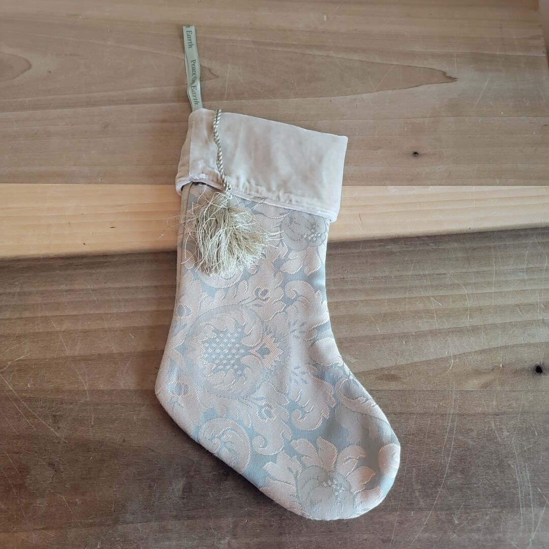 Vintage Russ Pale Green and Cream Brocade Velvet Cuff - Etsy