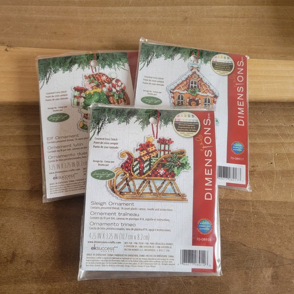 Gingerbread Cross Stitch Kit - Etsy