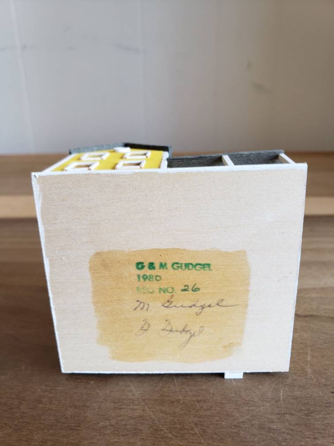 Vintage Hand Made G&M Gudgel Yellow House Signed Numbered Pull - Etsy