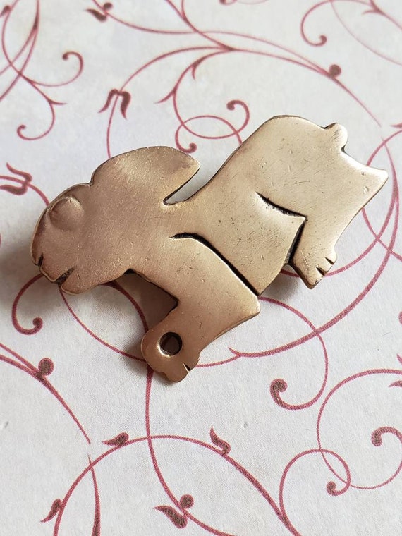 Vintage Alva Museum Replicas Gold Tone Pin Brooch Rab… - Gem