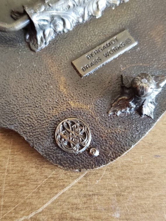 Vintage Bergamot Brass Works Belt Buckle Olympics 198… - Gem