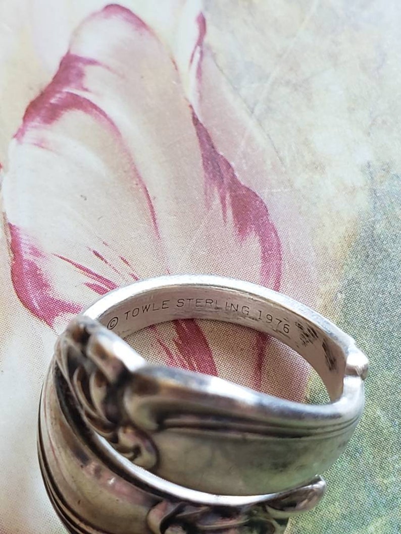 Vintage Towle Sterling Silver Spoon Handle Ring Size 6 - Etsy