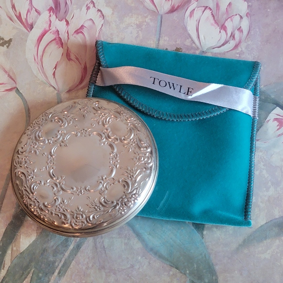 Vintage Towle Sterling Silver Table Top Mirror Original Sticker Vanity ...