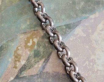 925 Sterling Silver Link Bracelet 9mm With Toggle Clasp, Sterling ...