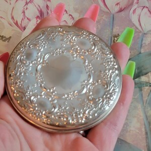 Vintage Towle Sterling Silver Table Top Mirror Original Sticker Vanity ...