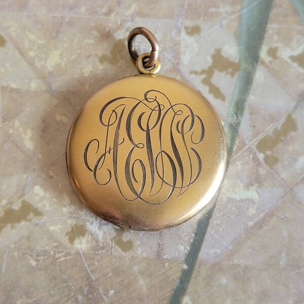 Monogrammed Locket - Etsy