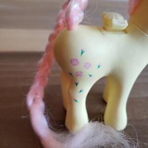 Vintage My Little Pony Flutter Pony Rosedust 1980s Hasbro Yellow With ...