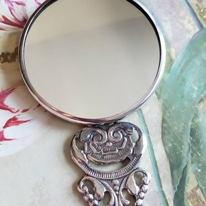 Vintage Small Hand Held Pocket Mirror and Comb With Case Set - Etsy