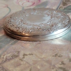 Vintage Towle Sterling Silver Table Top Mirror Original Sticker Vanity ...