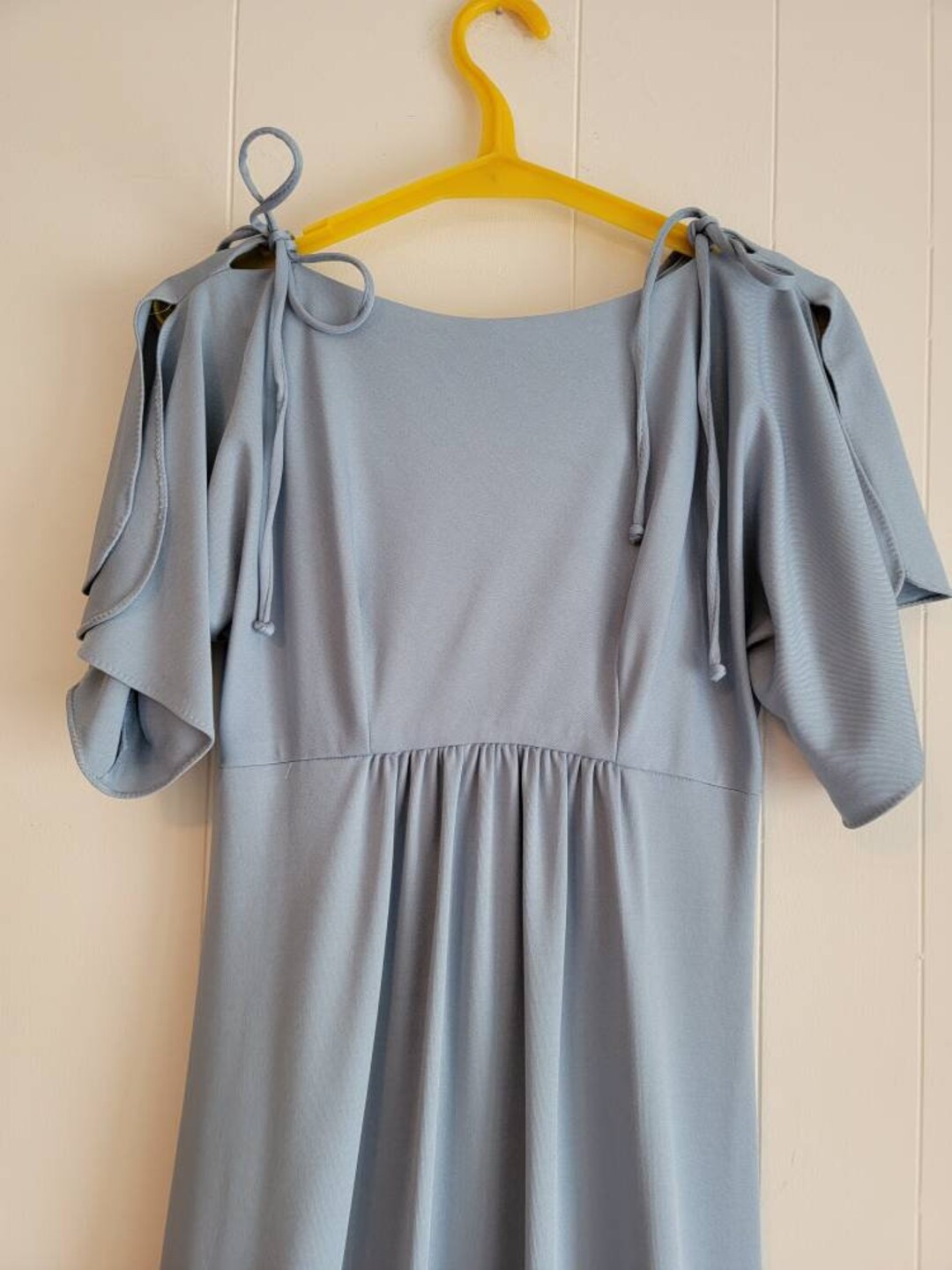 Vintage Slate Blue Maxi Dress 1970s Size A - Etsy