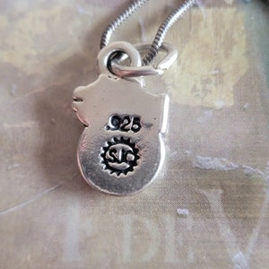 Vintage Signed SJC Sterling Silver I Dig Volleyball Pendant Charm on a ...