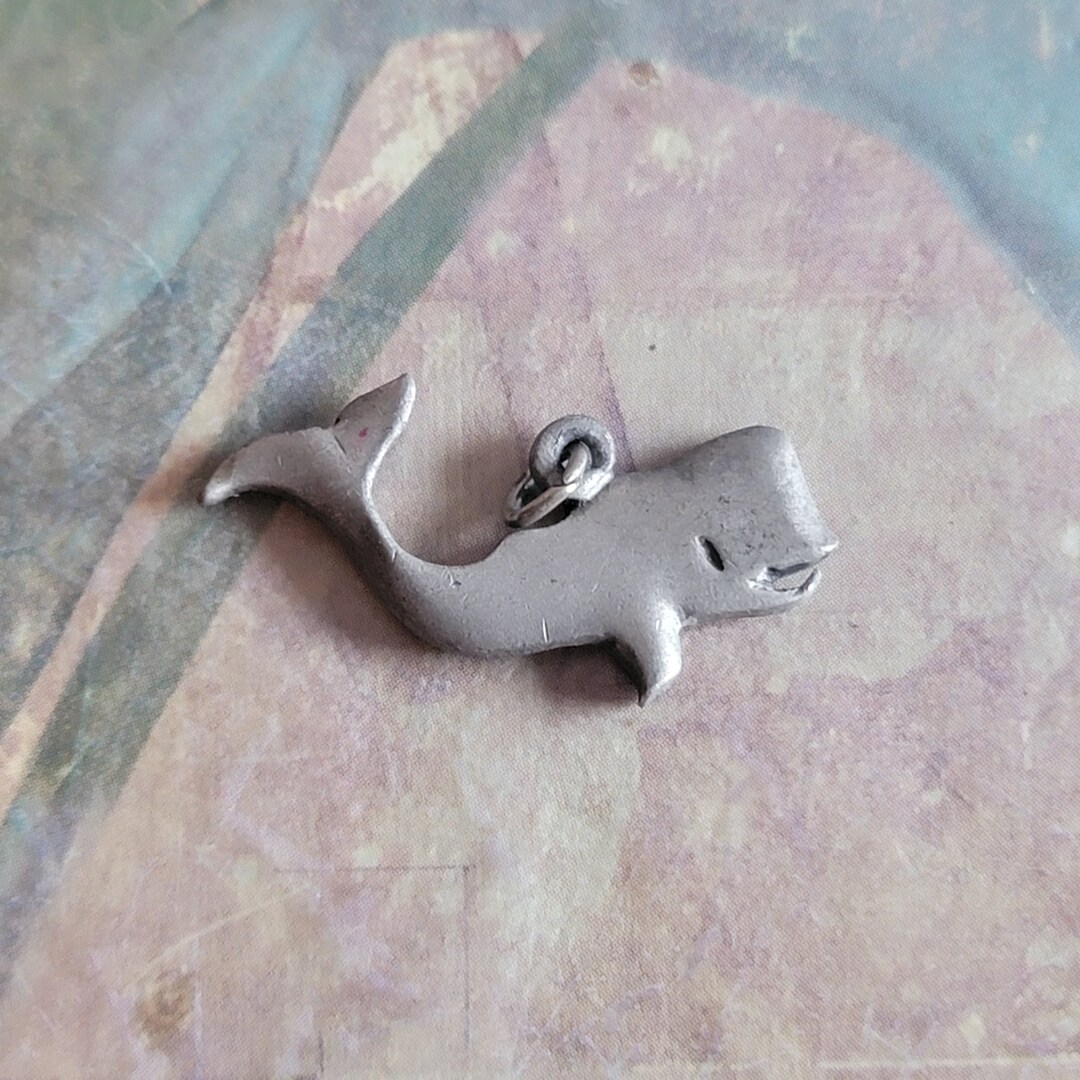 Vintage Blue Whale Sperm Whale Double Sided Pendant Pewter - Etsy