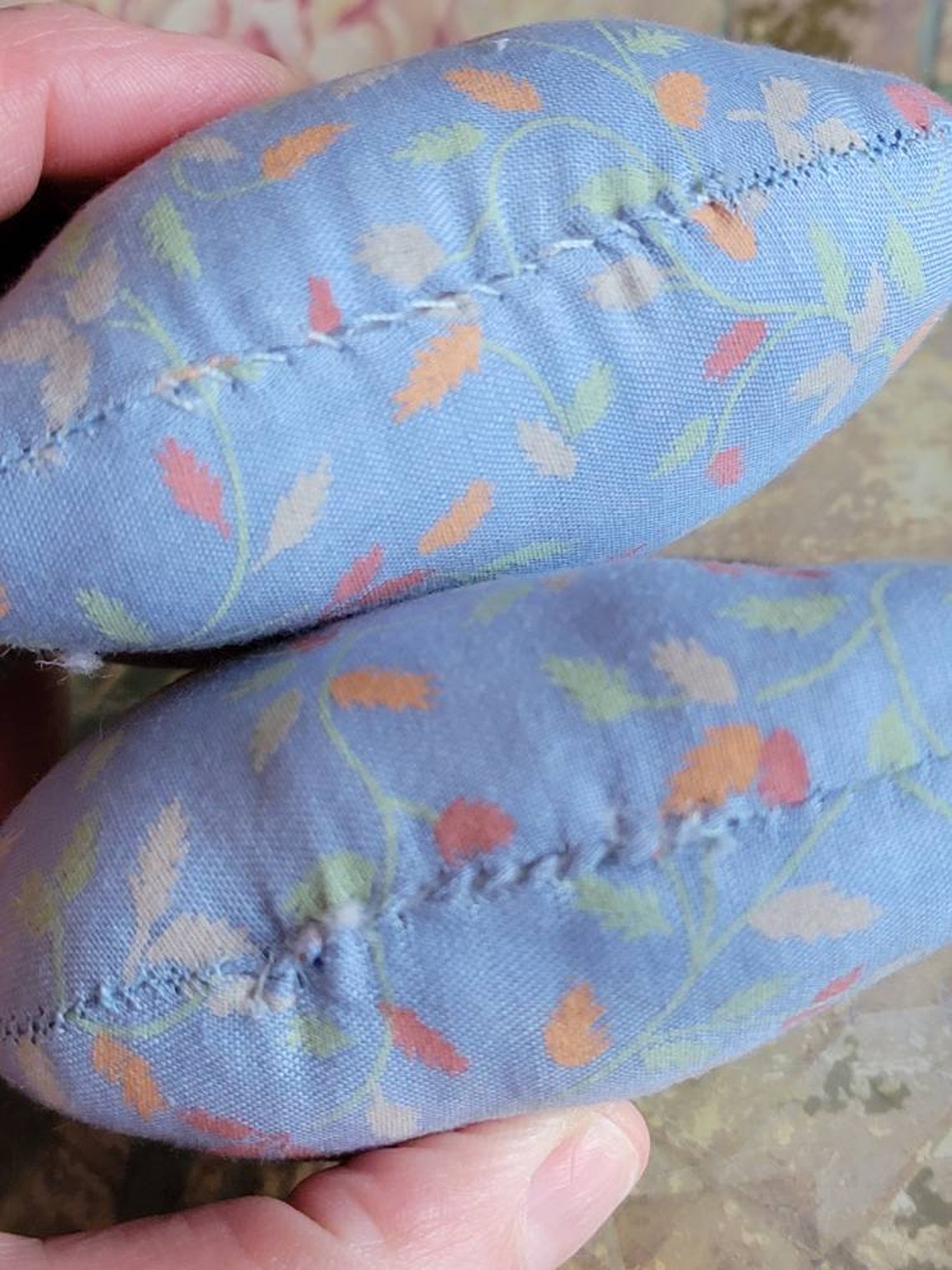 Vintage Blue with a Leaf Pattern Toe Stuffers Shoe Forms Metal | Etsy