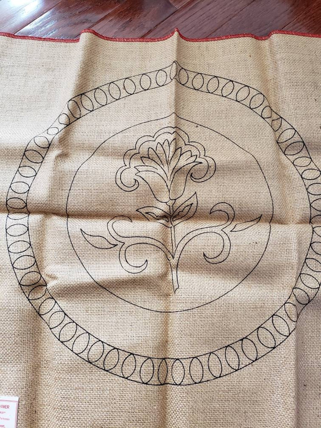 Vintage Rose Hooked Rug Pattern: Joan Moshimer Craftsman DIY Burlap - Etsy