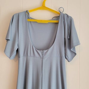 Vintage Slate Blue Maxi Dress 1970s Size A - Etsy
