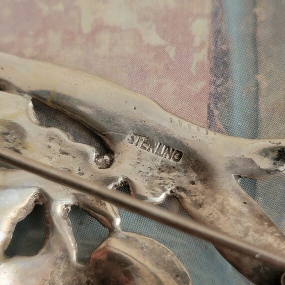 Vintage Sterling Silver Poppy Flowers Pin or Brooch J… - Gem