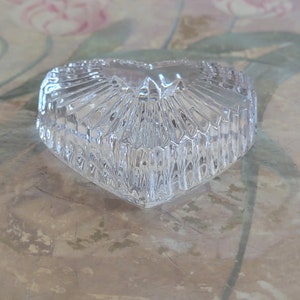 Vintage Waterford Heart Paperweight Office Crystal Valentine's Day Love ...