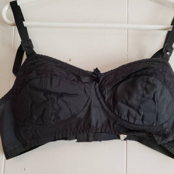 Vintage Black Bra - Etsy