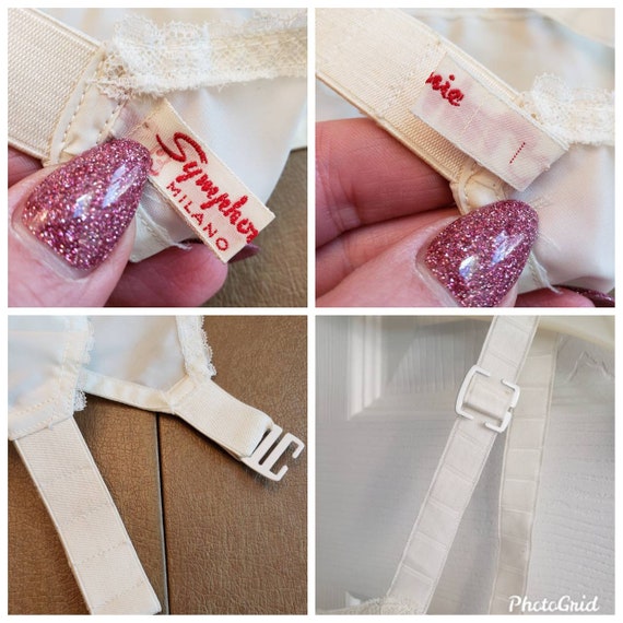 Vintage Symphonie Milano White Floral Lace Bra Ladies… - Gem