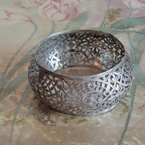 Vintage Sterling Silver Bangle Bracelet Cut Out as Is - Etsy