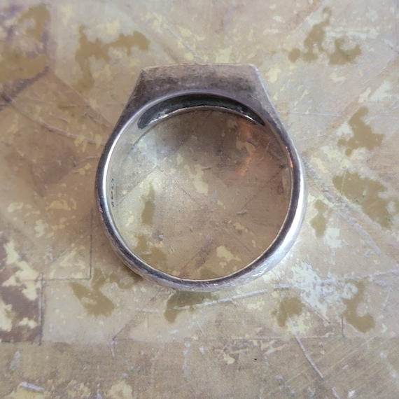 Vintage Sterling Silver Iron Cross Mens Ring Size 11.… - Gem