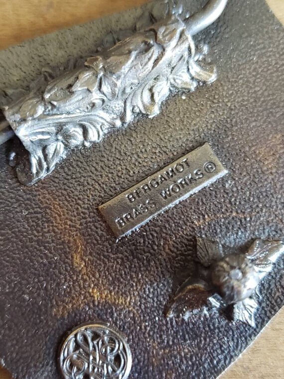 Vintage Bergamot Brass Works Belt Buckle Olympics 198… - Gem