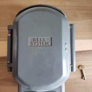 Vintage Rare Bell System Pole Telephone With Original Key 1960s Rotary ...