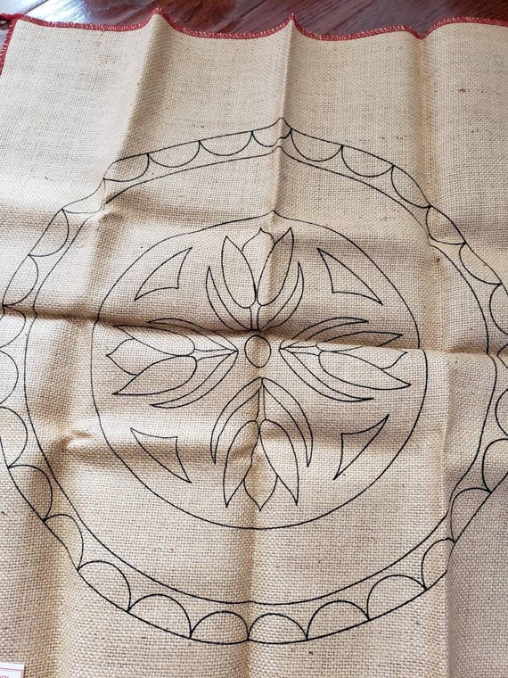 Vintage Joan Moshimer Craftsman Tulips Hooked Rug Pattern DIY | Etsy