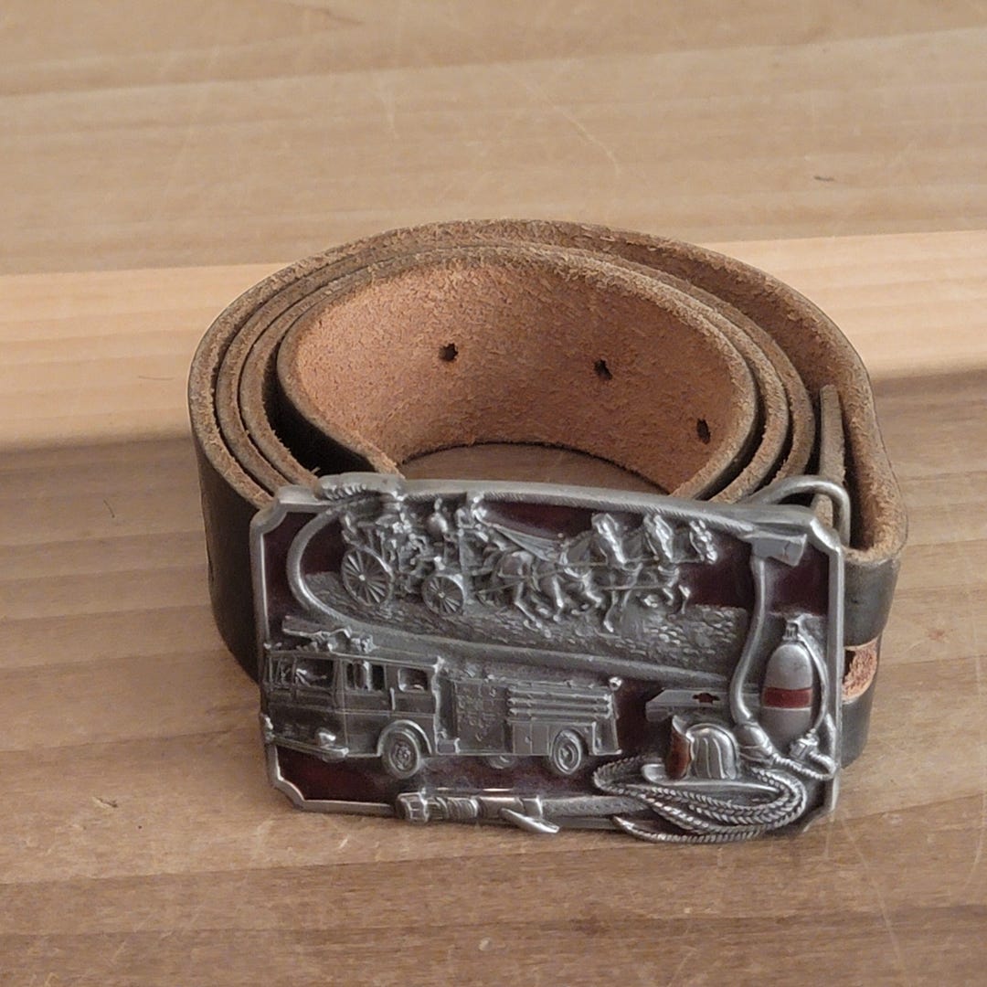 Vintage Siskiyou Buckle Co Inc Williams Oregon Fireman Fire Department ...