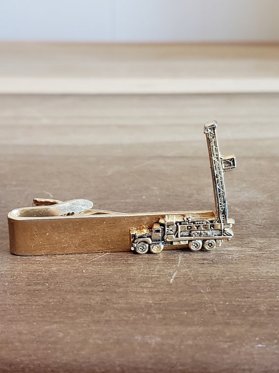 Vintage Dyer Ladder Truck Tie Clip 1950s Mens Accesso… - Gem