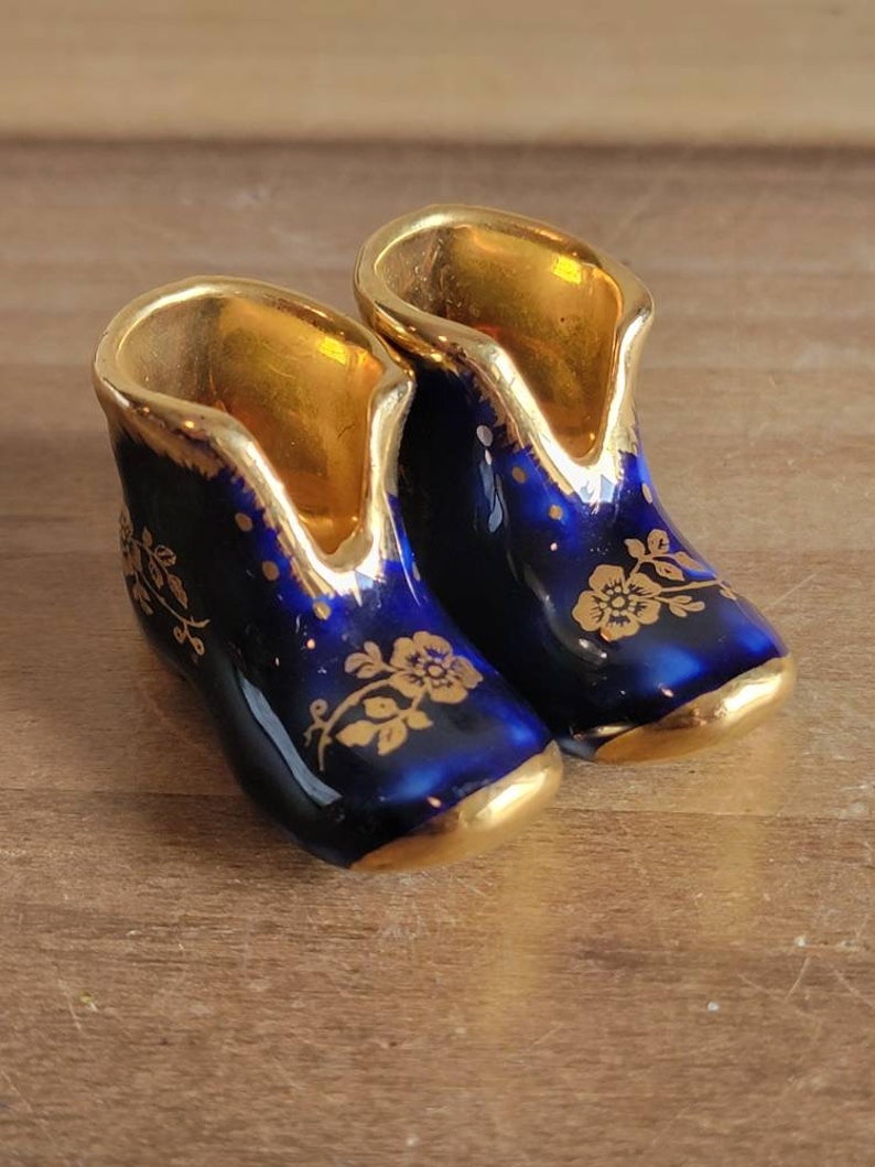 Vintage Limoges Porcelain Tiny Decorative Shoes Made in France - Etsy