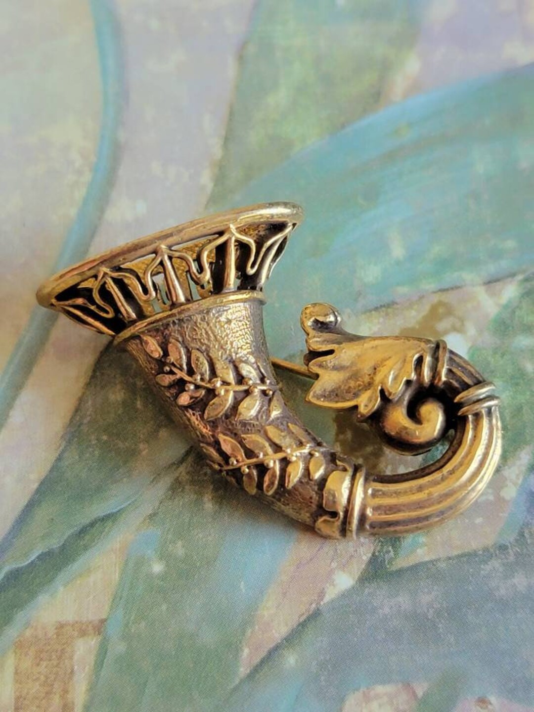 Vintage MFA Sterling Silver Cornucopia Brooch: Museum of Fine Arts ...