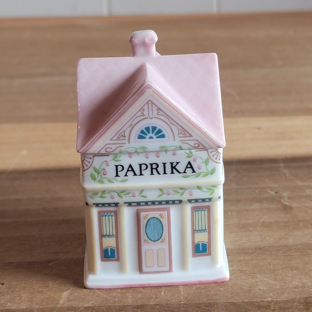 Vintage the Lenox Spice Village Fine Porcelain Spice House Spice Box ...